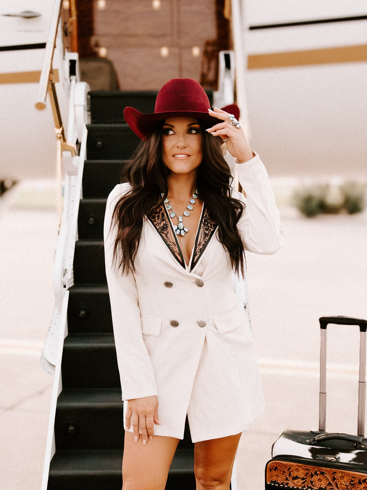 7 BAR EXCLUSIVE CUSTOM TOOLED BLAZER – 7 Bar Boutique